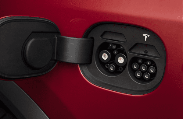Charged EVs | Tesla reveals new dual-connector charging port - Charged EVs