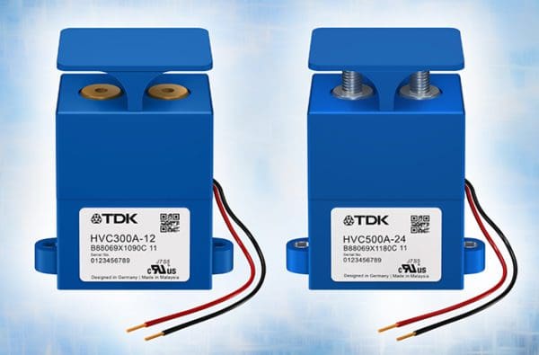 Charged EVs | TDK introduces 300 A and 500 A high-voltage contactors ...