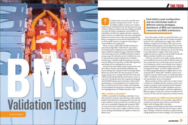 Charged EVs | A look at BMS validation testing - Charged EVs